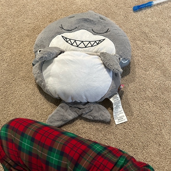 happy nappers | Toys | Happy Nappers Gray Shark Plush Pillow Sleeping ...